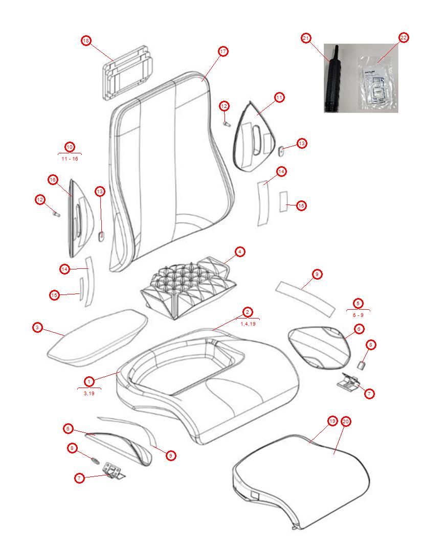 Seating System Parts