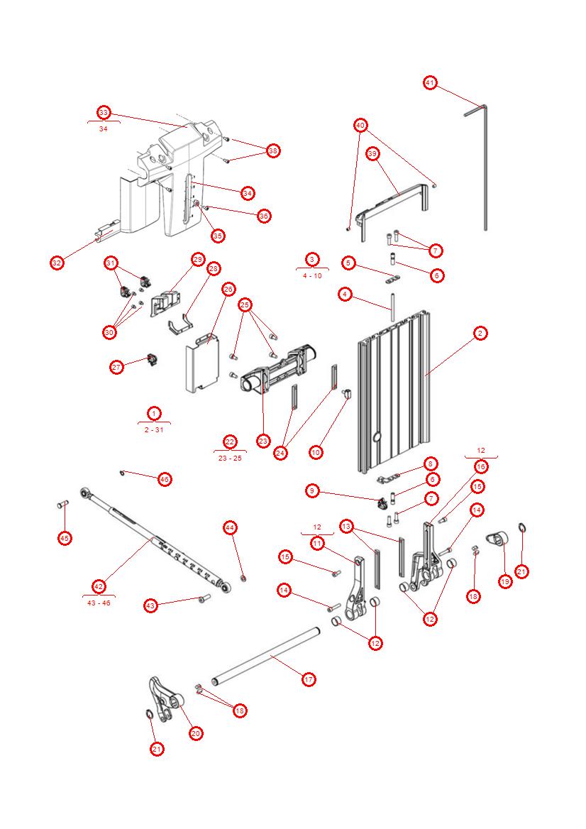 Seating System Parts